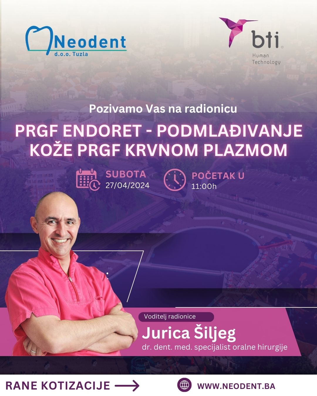 Pozivamo vas na radionicu "PRGF Endoret - Podmlađivanje kože PRGF ...